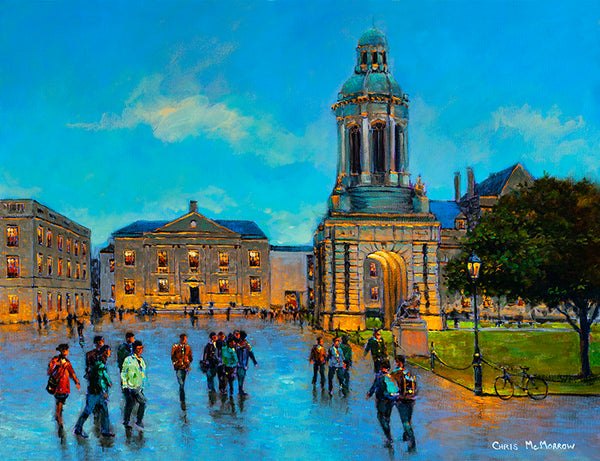 Print | Painting of Parliament Square, Trinity College, Dublin - Chris ...